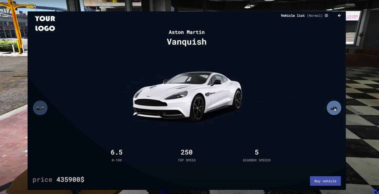 VehicleShop System V11 + Garage System [CarShop][Dealership] | FiveM Store