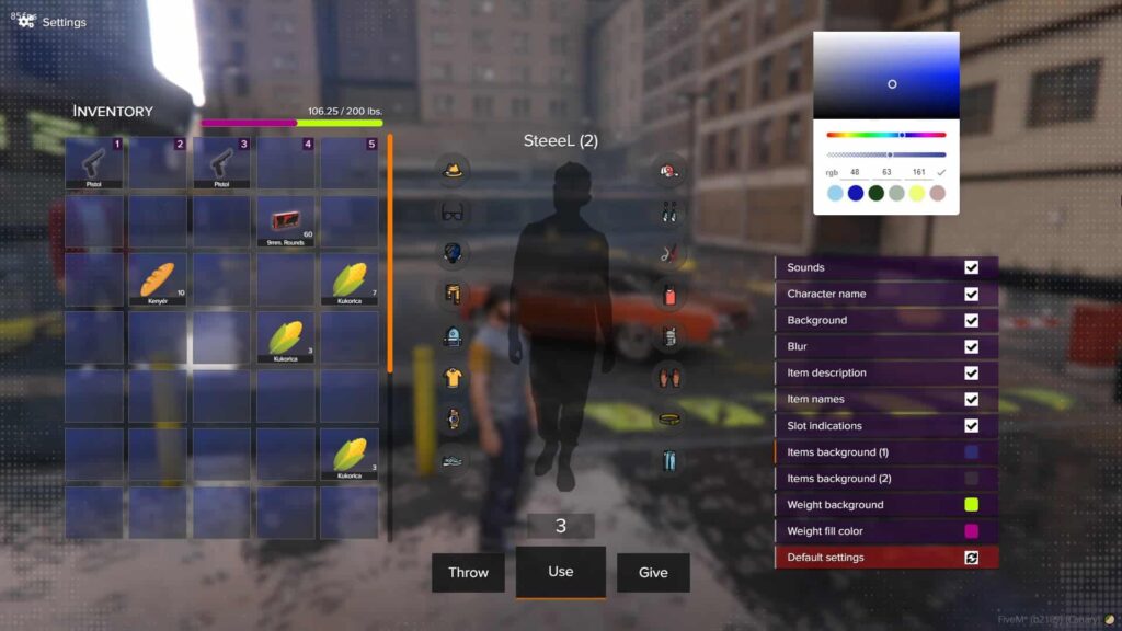 Inventory Hud V25 [Standalone] | FiveM Store