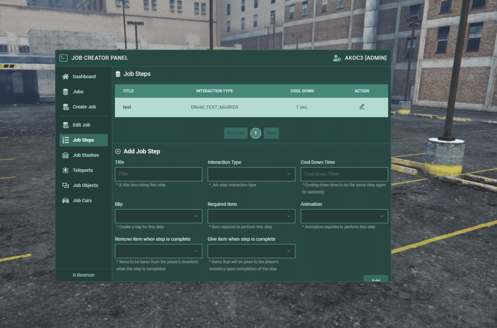 Jobs Creator System V3 [In-game Job Creator][ESX/QB] | FiveM Store