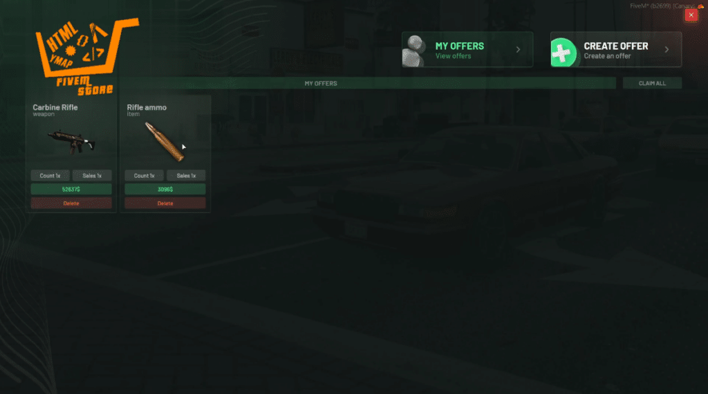 Marketplace System V8 [Shopping][Safe Trading][ESX/QB] | FiveM Store
