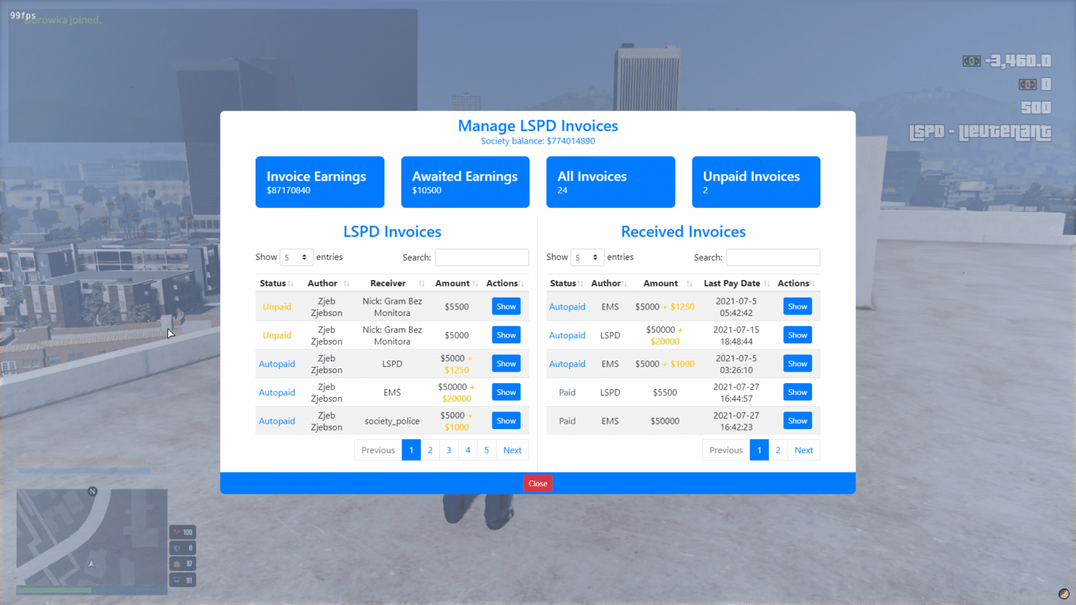 Billing System V2 [Invoice System][ESX] | FiveM Store