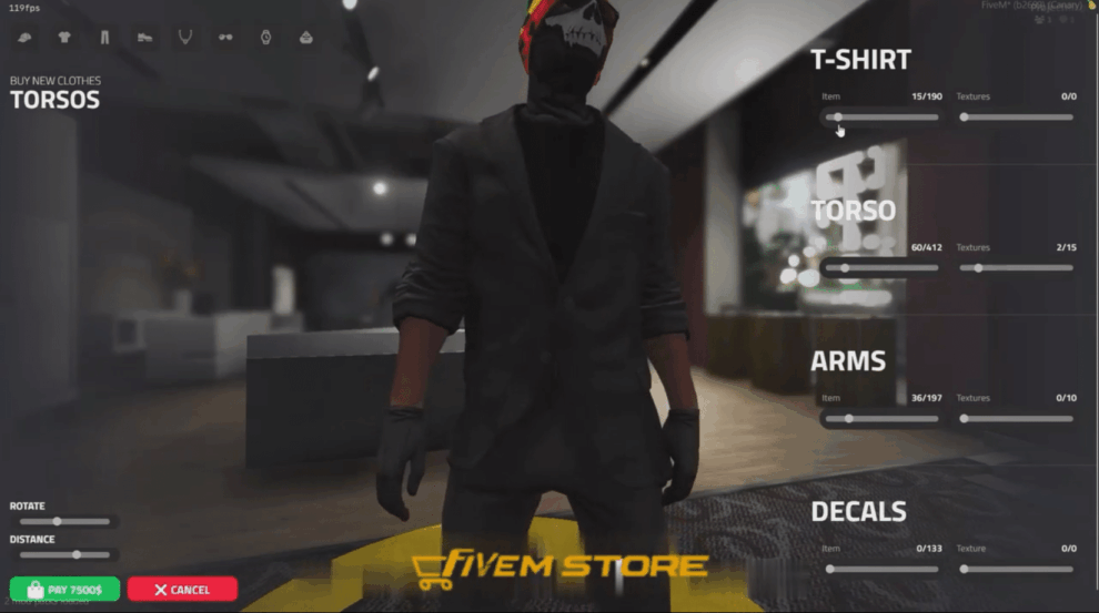 Clothes Shop System V9 [Clothes Store][ESX/QB] | FiveM Store