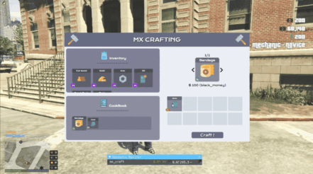 Crafting System V10 [ESX] | FiveM Store