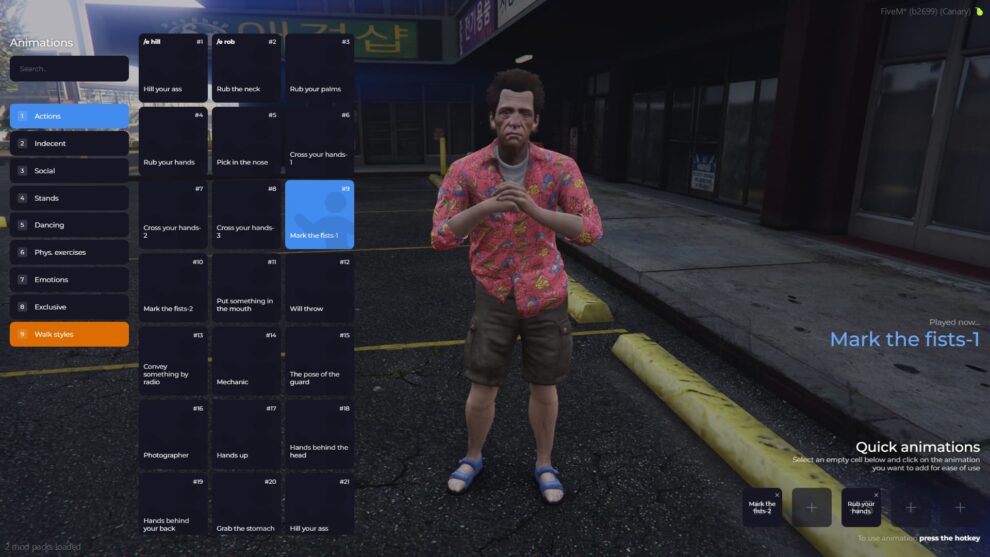 Emotes Menu System V12 [Standalone] | FiveM Store