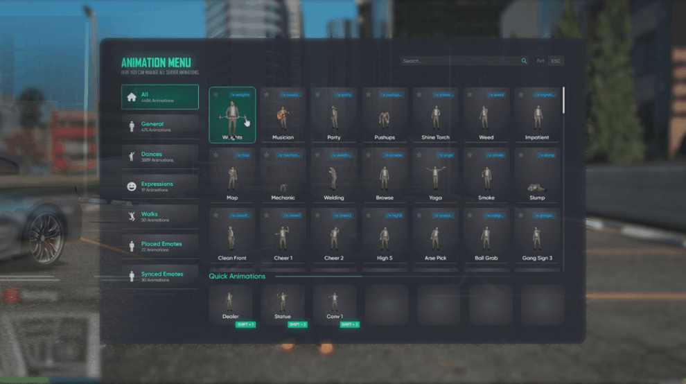 Système de menu d'émoticônes V14 [Menu d'animation] [Inspiré de NoPixel ...