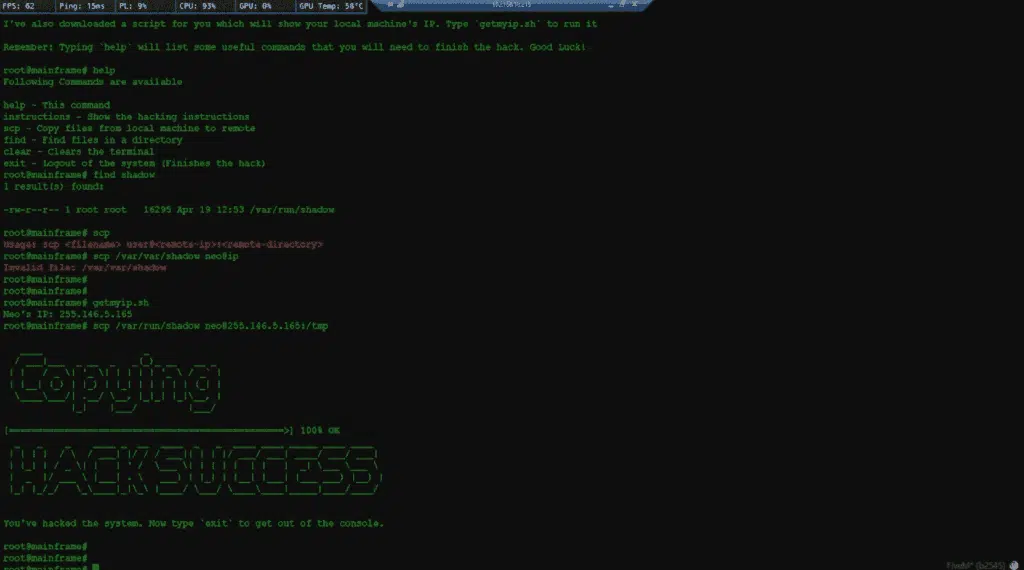 Fallout Terminal Hack System V3 [لعبة صغيرة] [مستقلة] | متجر فايف إم