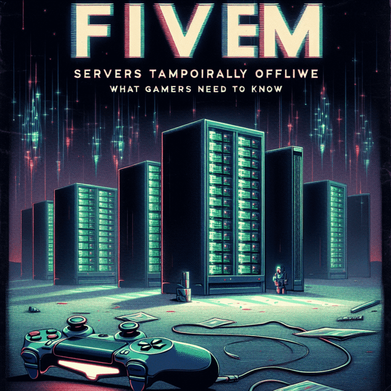 FiveM Servers Temporarily Offline: What Gamers Need to Know | FiveM Store