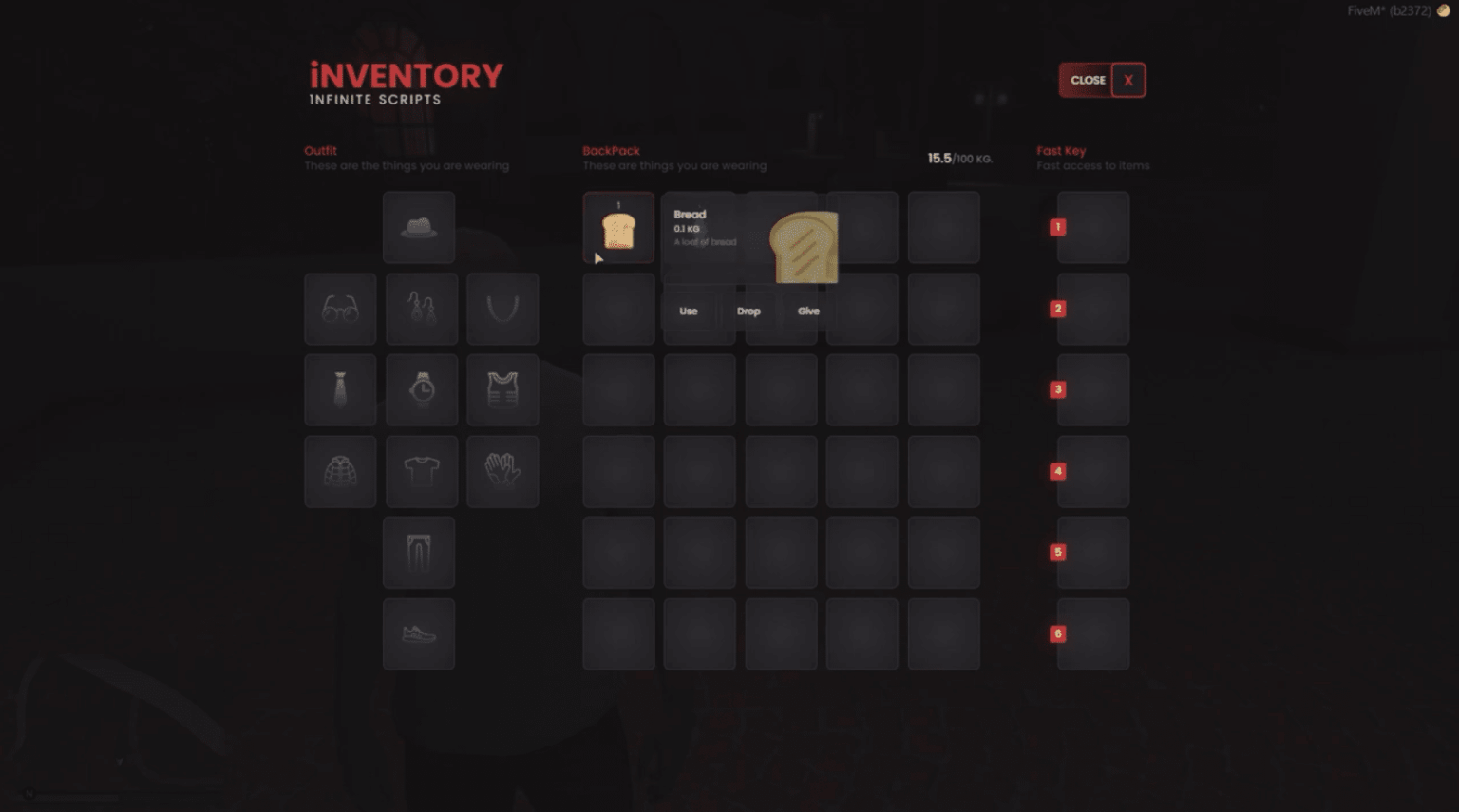 Inventory System V30 [Standalone] | FiveM Store