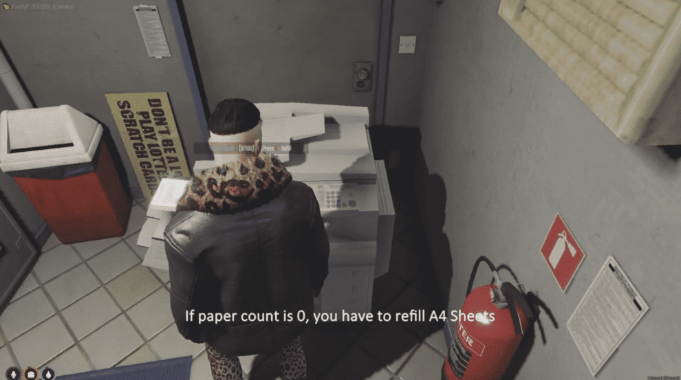 Printer System V1 [ESX] | FiveM Store
