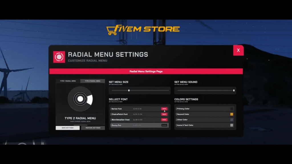 Radial Menu System V6 [Interactive Menu][ESX/QB] | FiveM Store