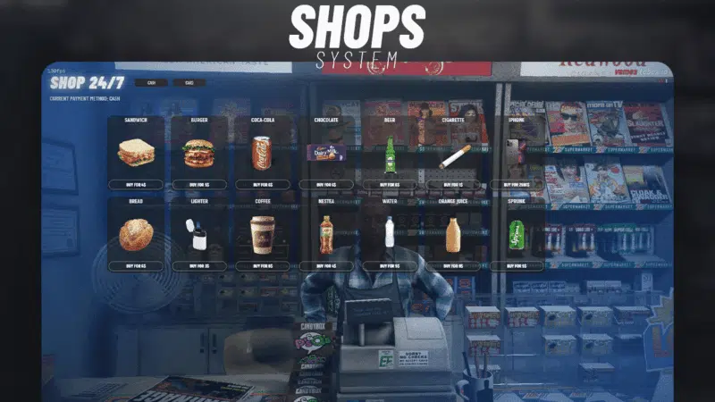 Shops System V19 [ESX/QB] | FiveM Store