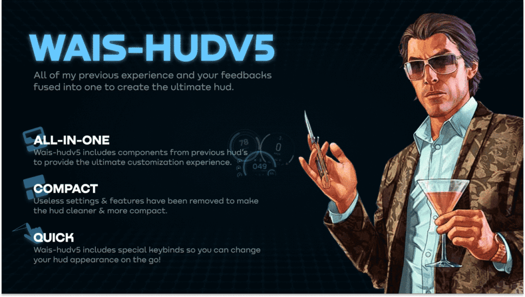 Status HUD V66 [Player Interfaces][Advanced][ESX/QB] | FiveM Store