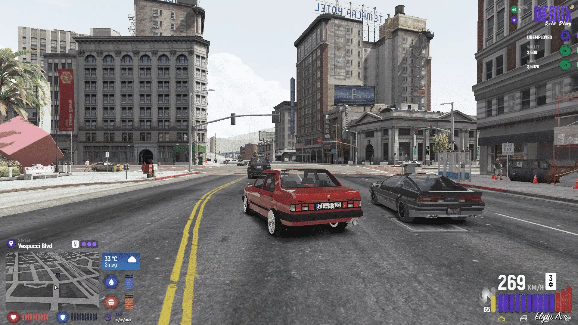 Status HUD V67 [Player Interfaces][ESX/QB] | FiveM Store