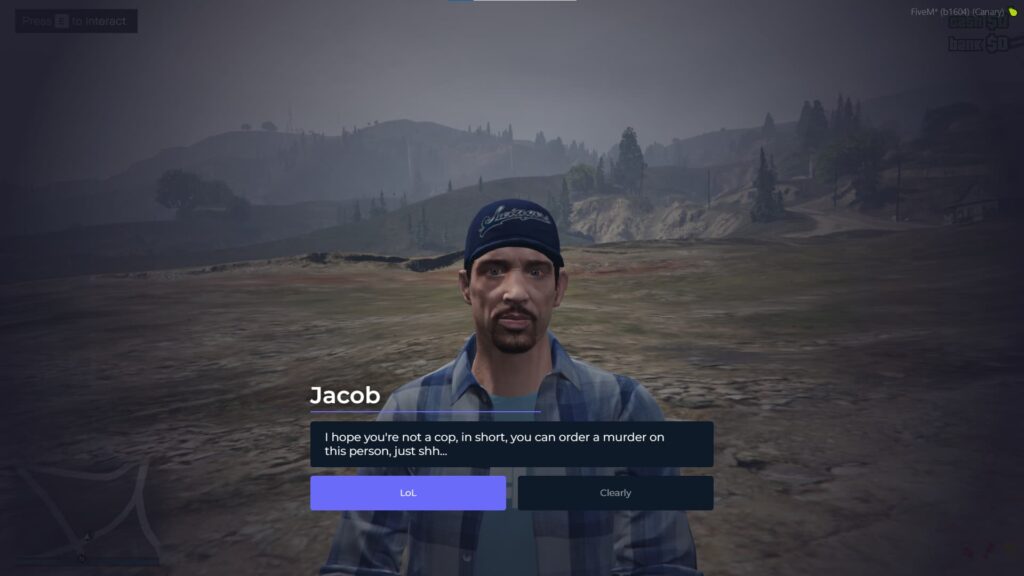 Talk To NPC System V2 [Dialog System][Standalone] | FiveM Store