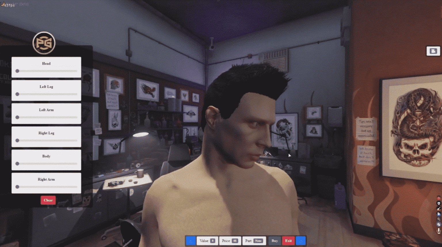 Tattoo Shop System V4 [QB] | Tenda FiveM