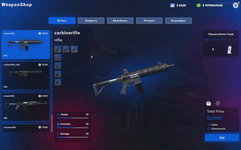 Weapon Shop System V7 [ESX] | FiveM denda